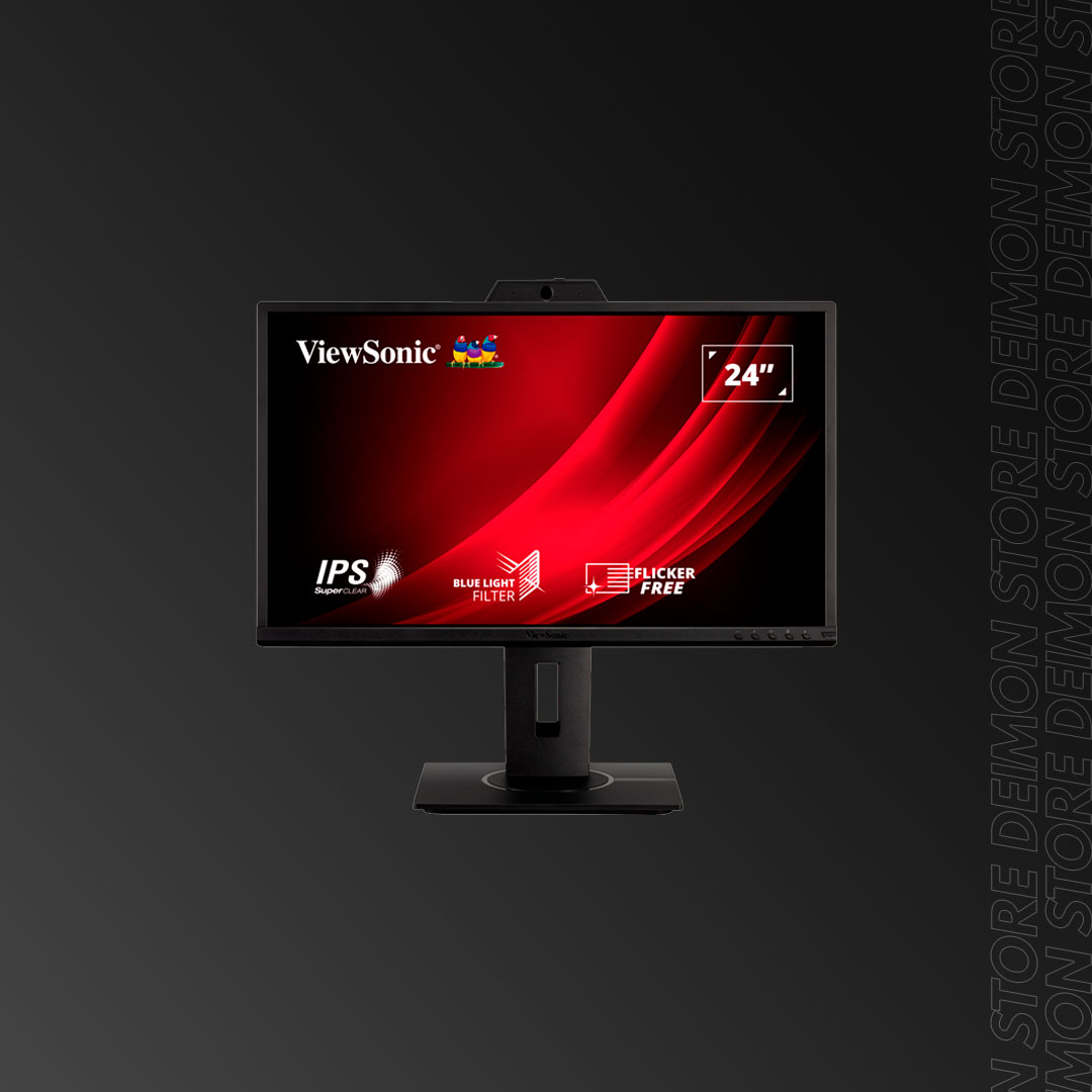 VIEWSONIC 24" VG2440V IPS-FHD-CAM-USB-BLACK | Deimon Store